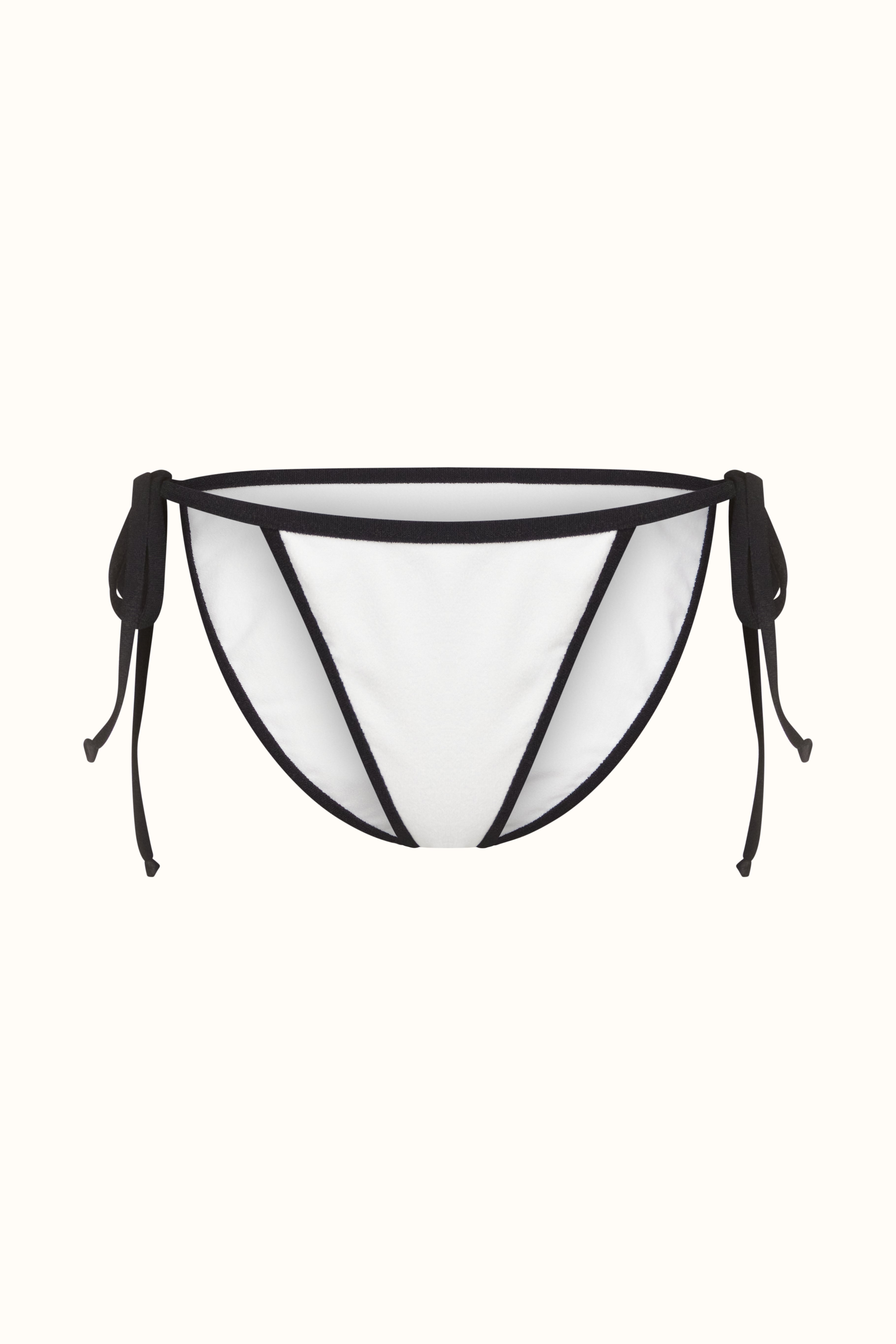 The Black & White Terry Tie-Me-Up Brief – Talia Collins