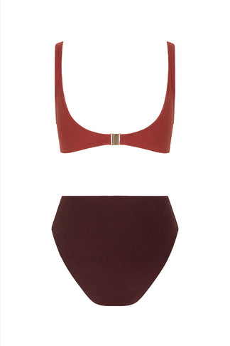 The Coco Terry Kate Swimsuit ~ Colourblock – Talia Collins